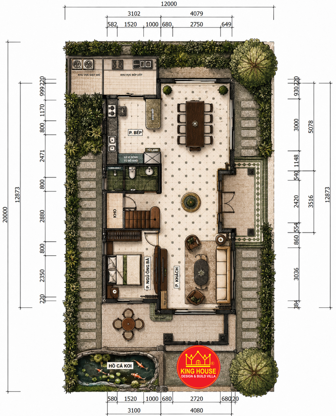 LAYOUT THIẾT KẾ NỘI THẤT BIỆT THỰ ĐƠN LẬP ECO RETREAT – KHÔNG GIAN SỐNG ...